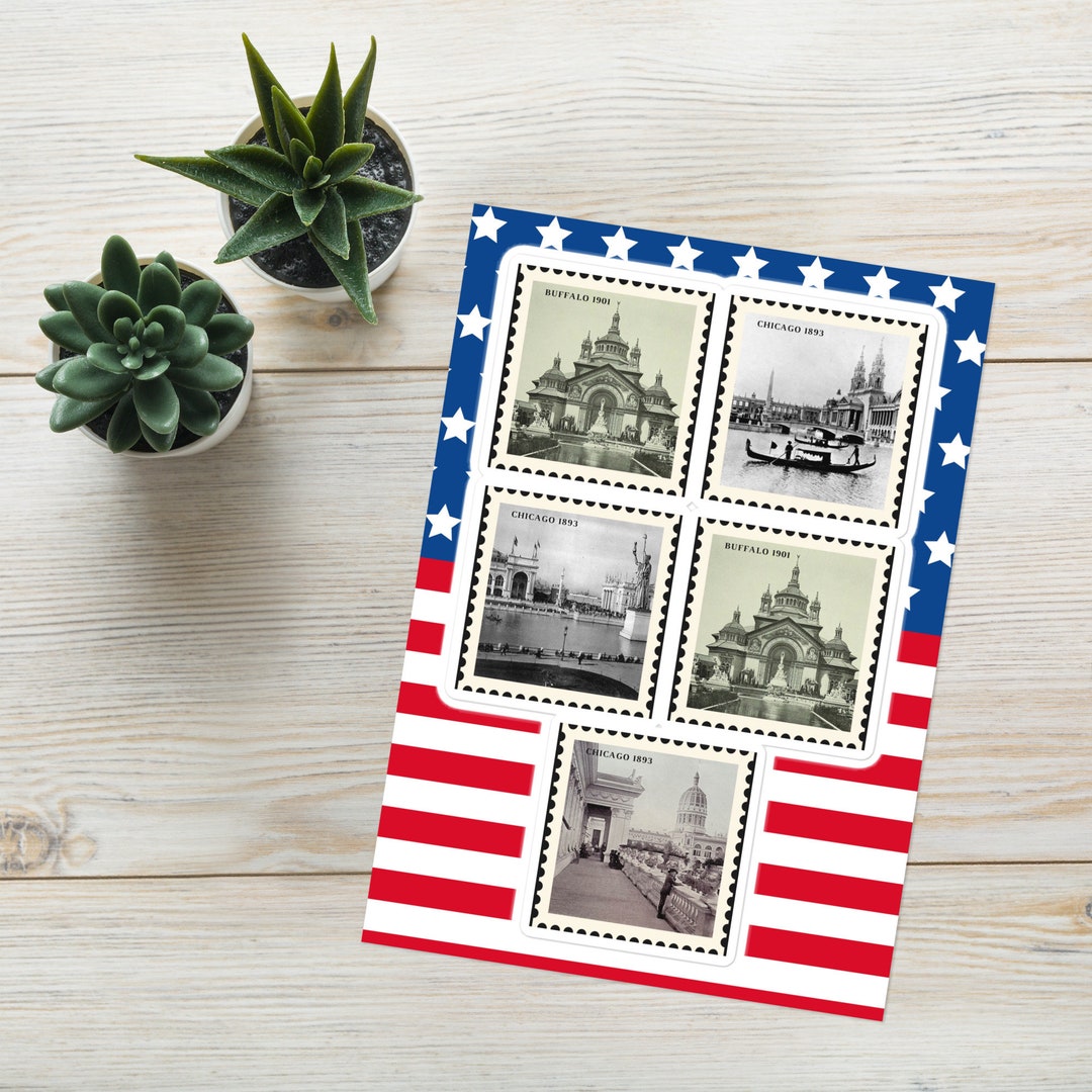 World's Fairs Sticker Sheet - Etsy
