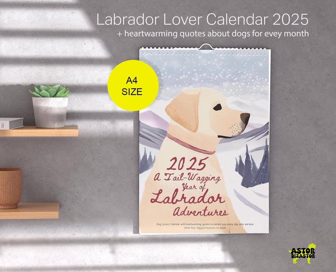 Dog Calendar 2025 Wall Calendar Inspirational Dog Quotes Calendar ...