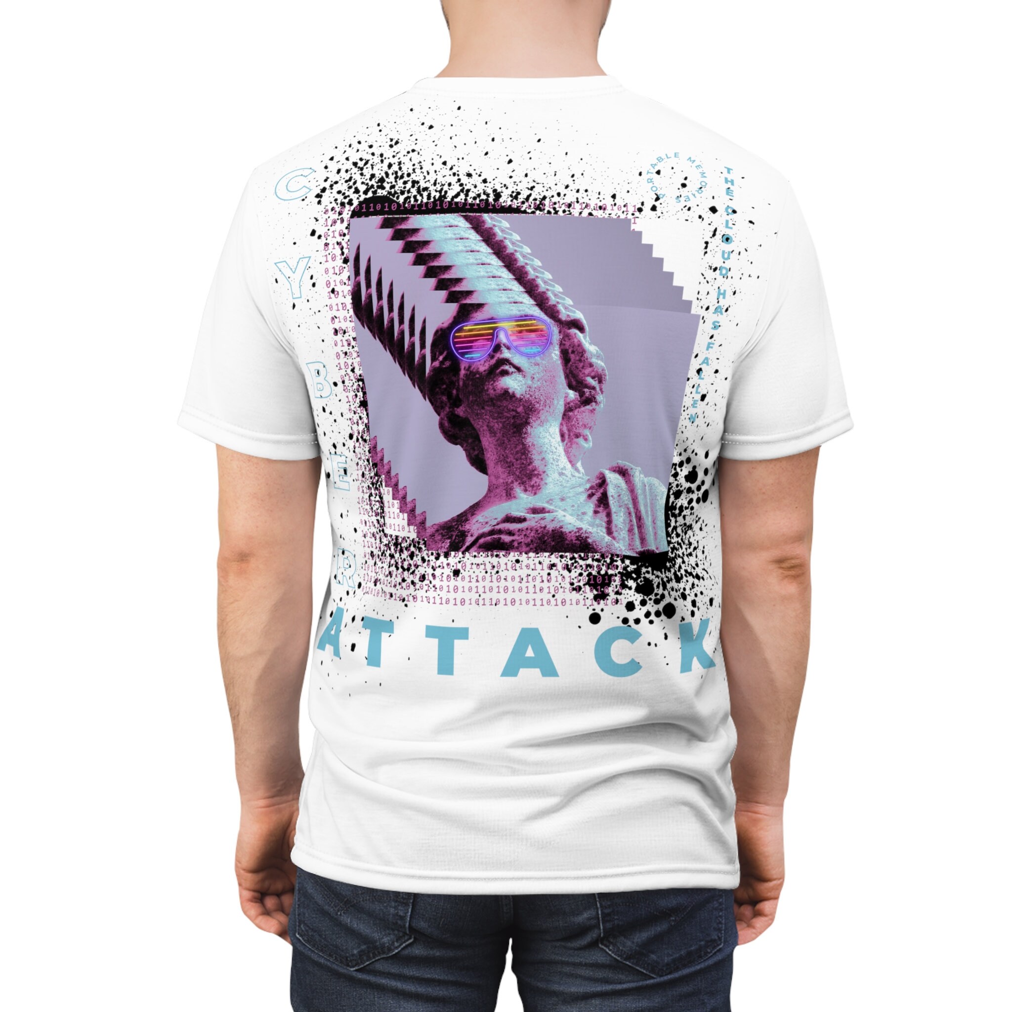 Digital Onslaught:cyber Attack Collage Unique T-shirt, Urban Art ...