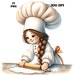 Chef Gnome Girl Clipart: Kitchen Decor PNG Bundle (digital Print) - Etsy