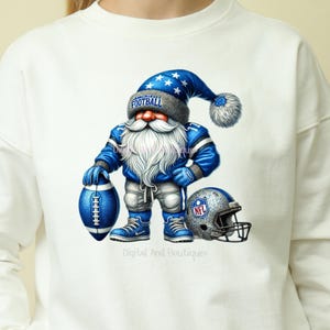 Football Gnome PNG, Football PNG, American Football, Blue and Silver ...