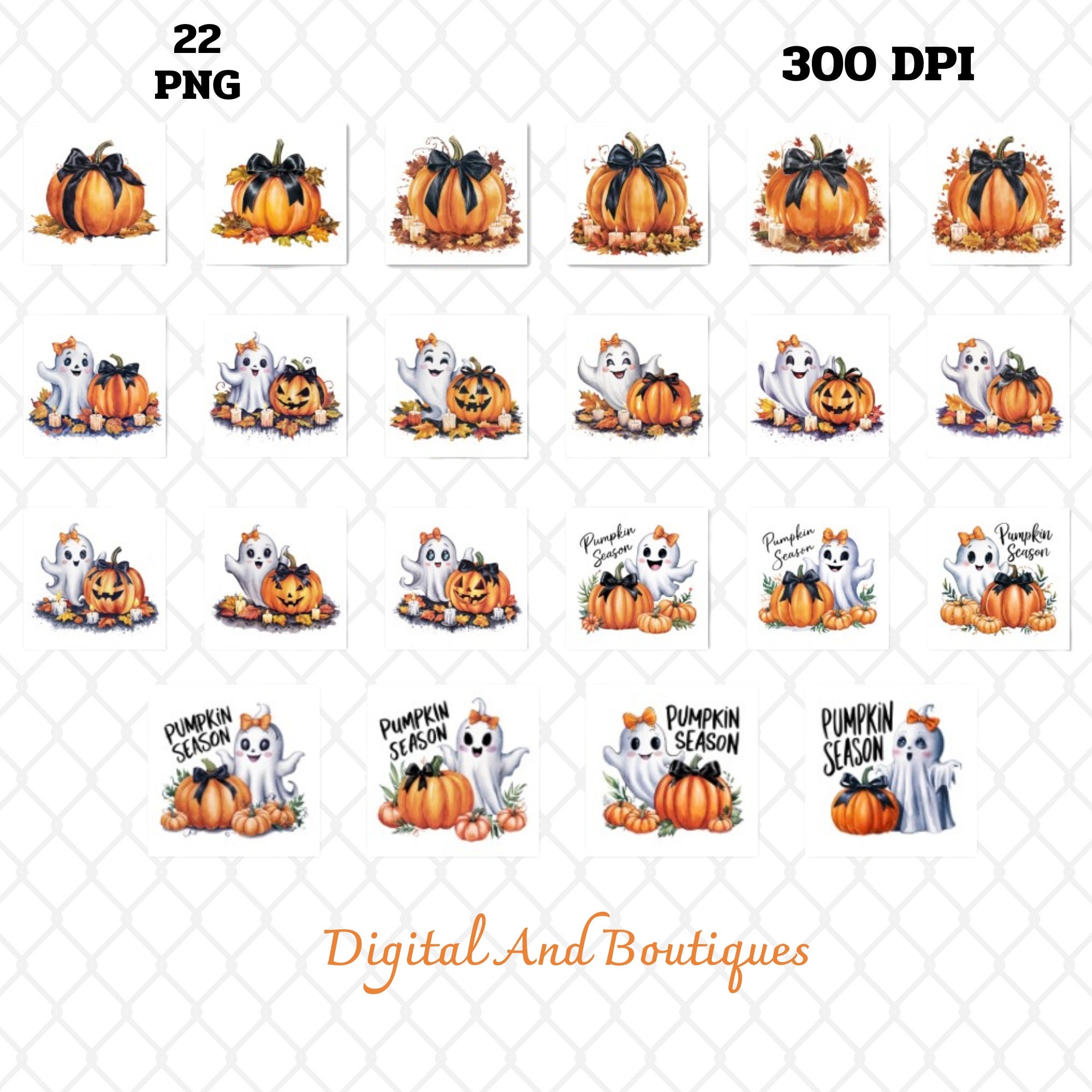 Spooky Ghost With Pumpkin, Ghost Clipart PNG, Pumpkin Sublimation, Fall ...