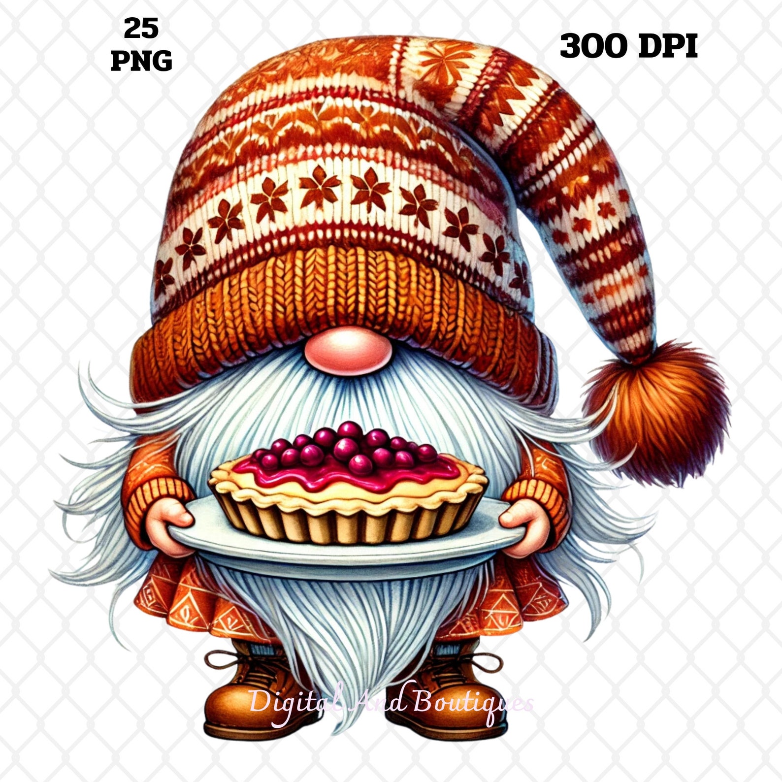 Thanksgiving Gnomes, Fall Gnome Clipart, Gnome Holding Sign Clipart ...