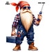Mechanic Gnome Clipart, Gnome Repairman PNG, Workshop Gnome Designs ...