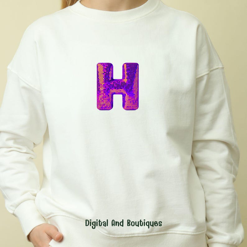 Disco Alphabet PNG, 3D Alphabet, Outrun Alphabet, Clipart Letters ...