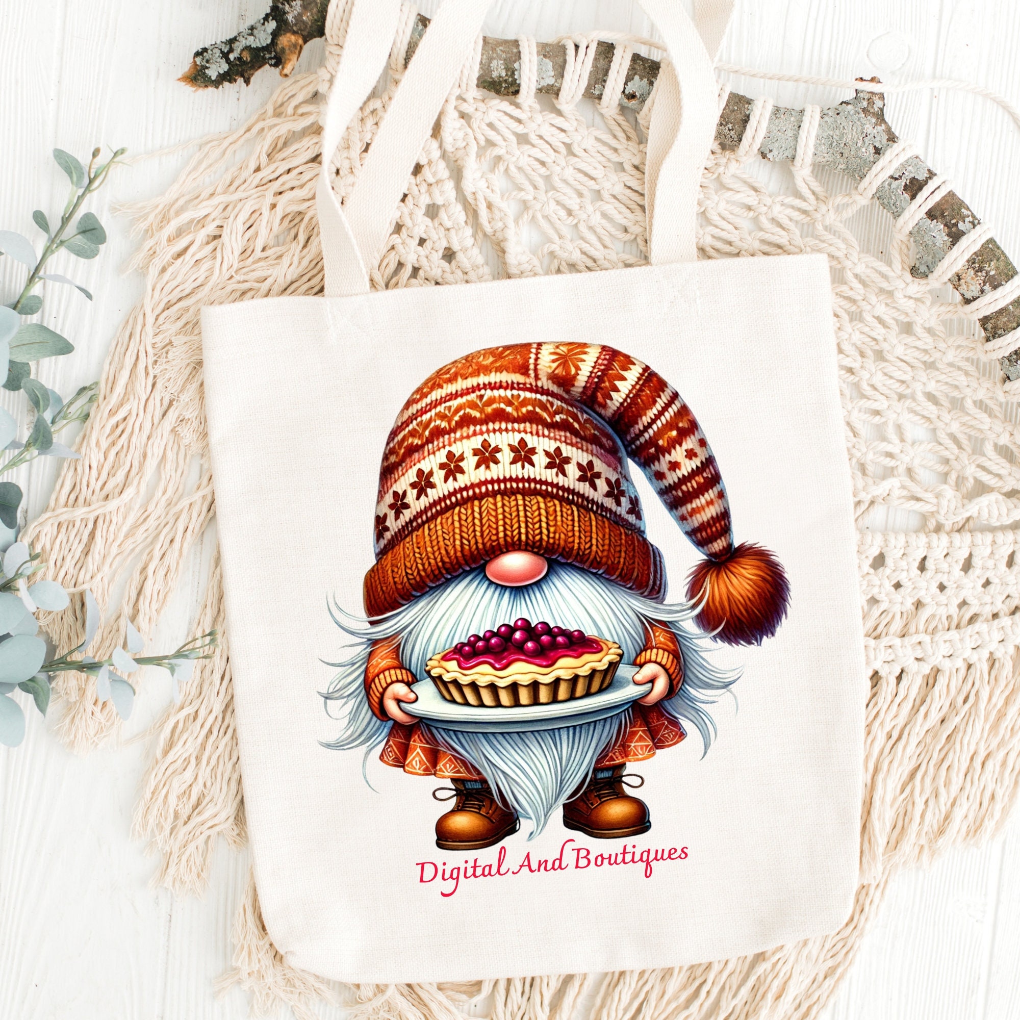 Thanksgiving Gnomes, Fall Gnome Clipart, Gnome Holding Sign Clipart ...