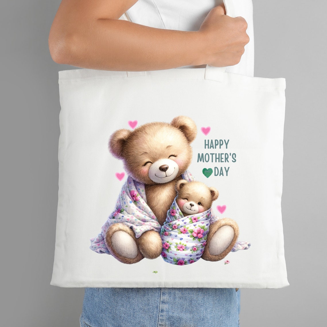 Teddy Bear Mother's Day PNG, Teddy Bear Clipart, Watercolor Teddy Bear ...