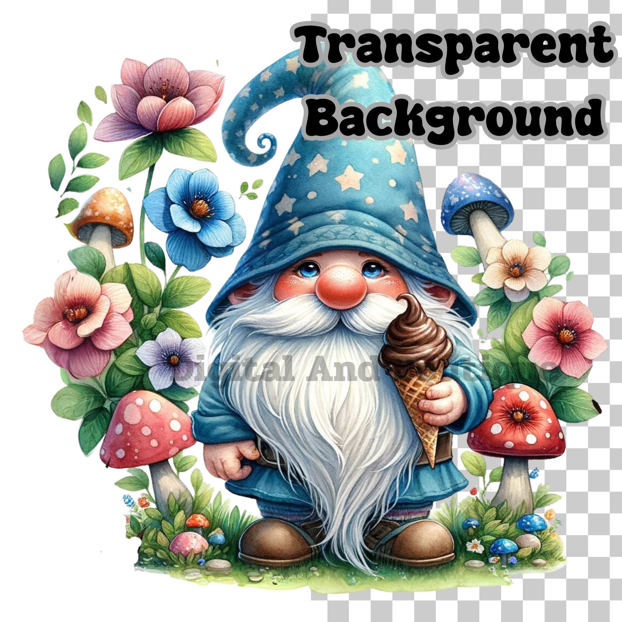 Gnome Ice-cream Clipart,14 PNG Gnome Icecream, Gnome Clipart ...