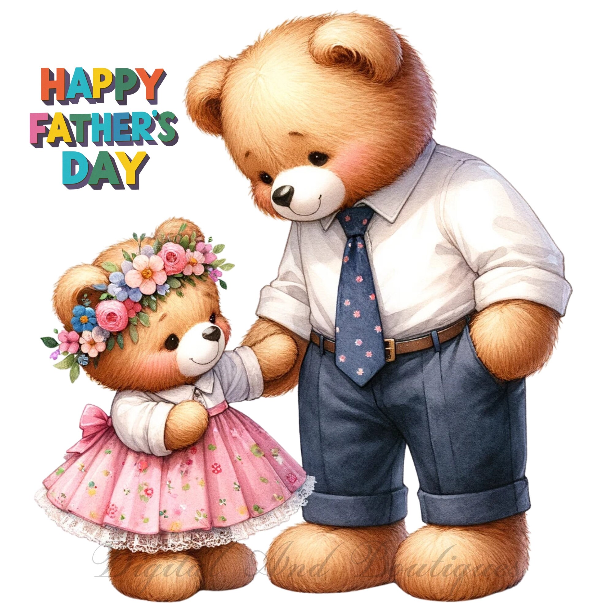 Teddy Bear Clipart, Teddy Bear PNG, Bear Clipart, Watercolor Teddy Bear ...