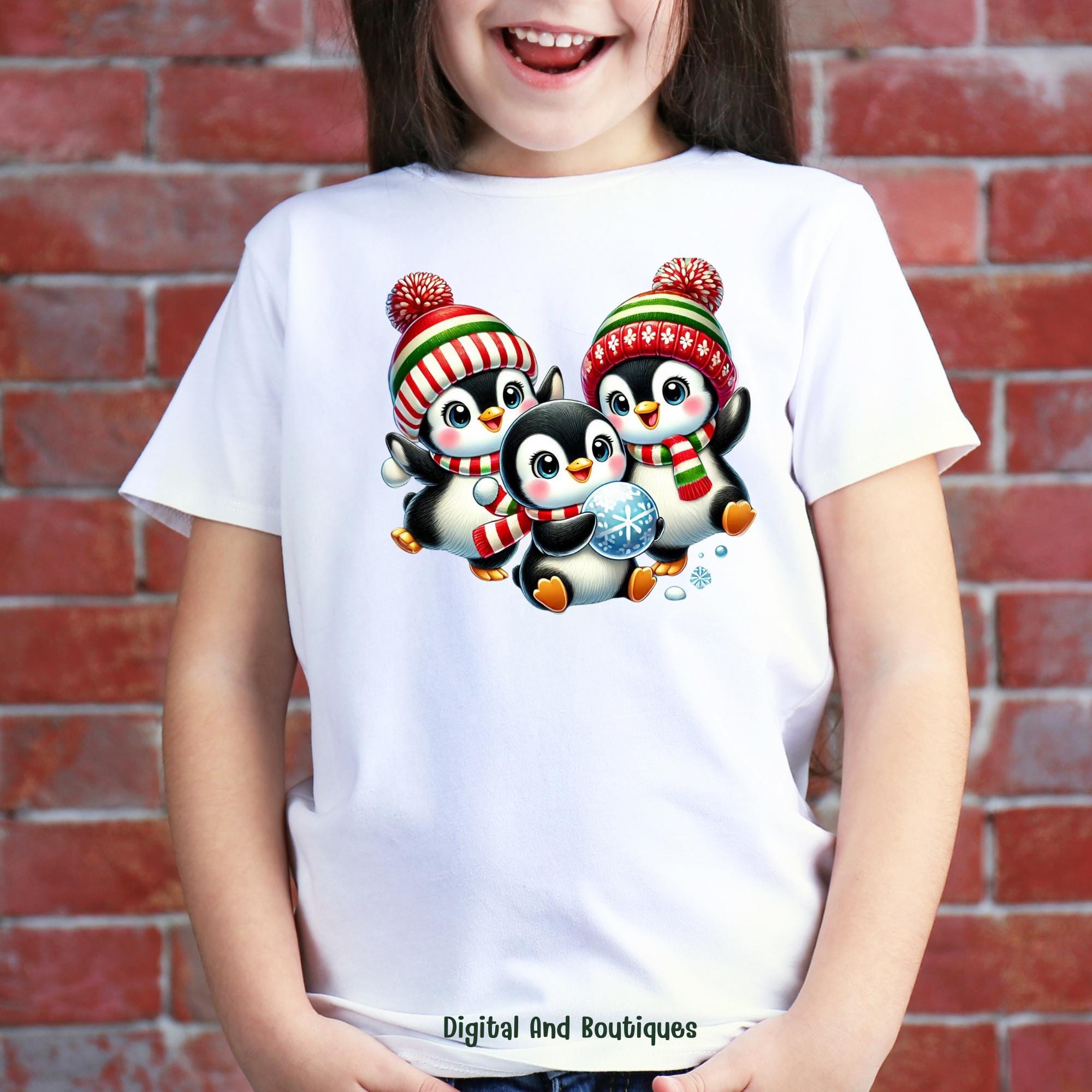 Winter Penguin Clipart PNG, Christmas Penguin Clipart, Christmas Decor ...