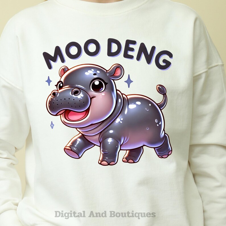 Moo Deng PNG, Bouncy Pig PNG, Thai Baby Hippo, Trending Thai Hippo ...
