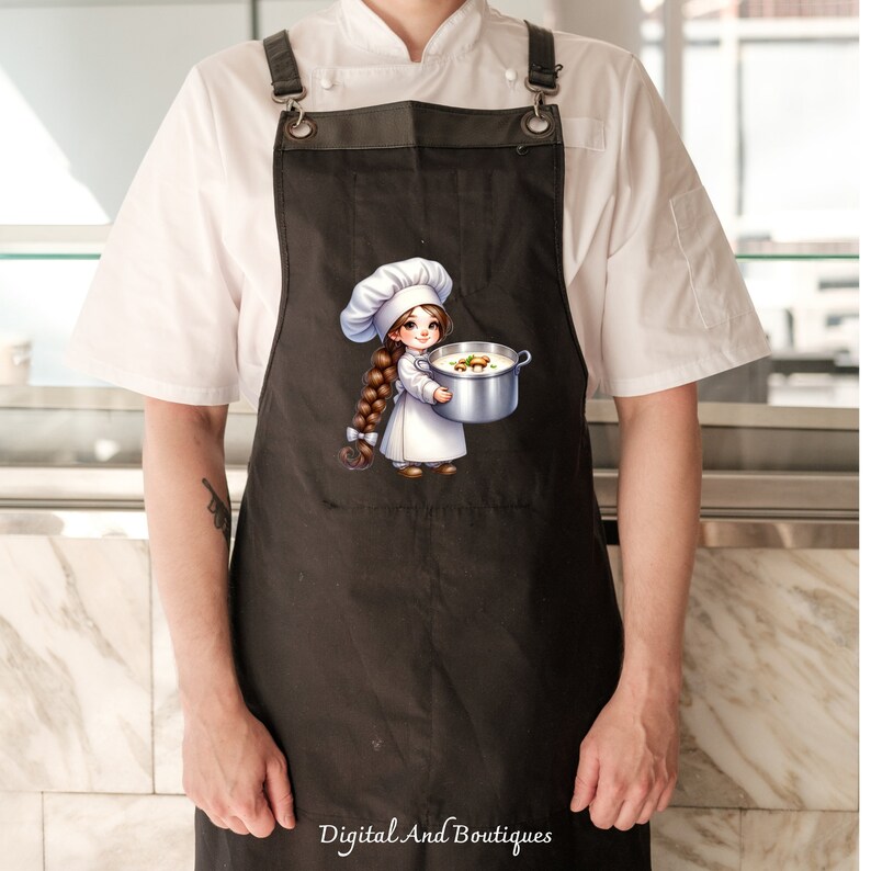 Chef Gnome, Gnome Girl Clipart, Gnome PNG, Chef Clipart, Girl Chef ...