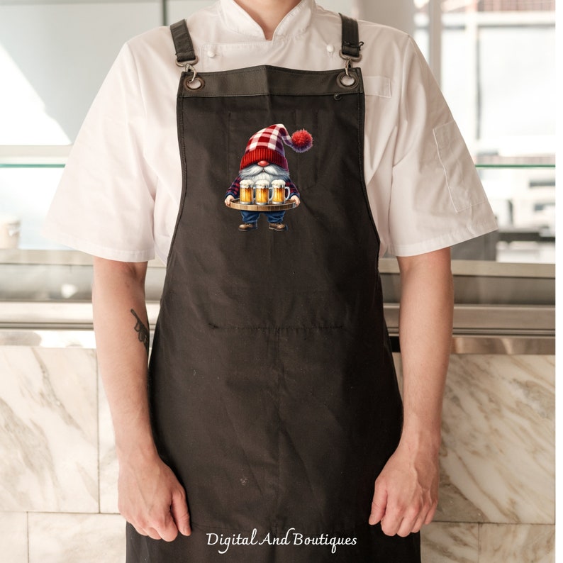 Beer Gnome Clipart, Gnome Drinking, Gnome Sublimation, Kitchen Decor ...