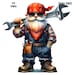 Mechanic Gnome Clipart, Gnome Repairman PNG, Workshop Gnome Designs ...