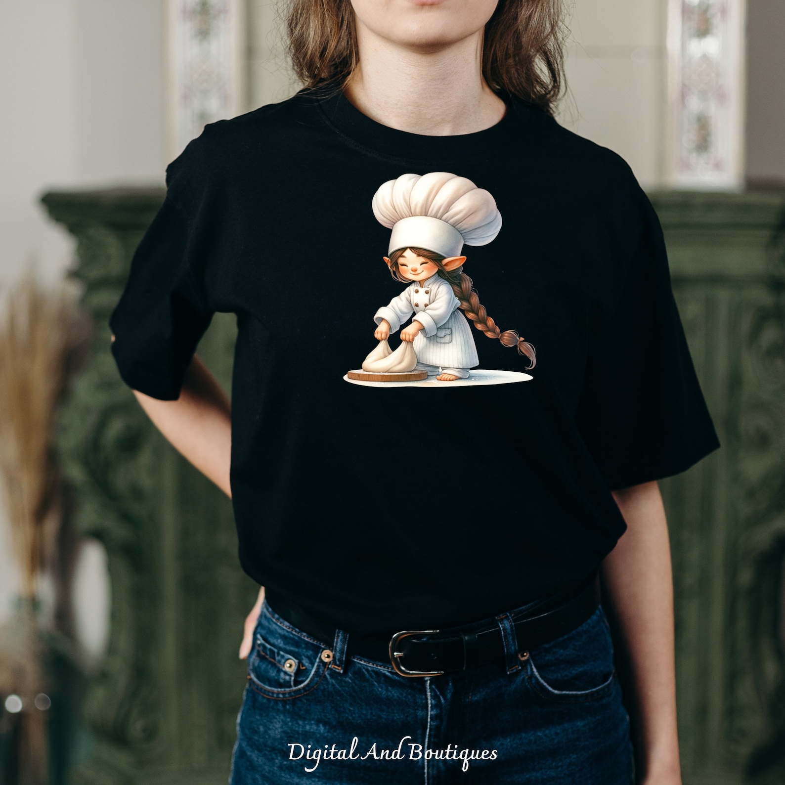 Chef Gnome, Gnome Girl Clipart, Gnome PNG, Chef Clipart, Girl Chef ...