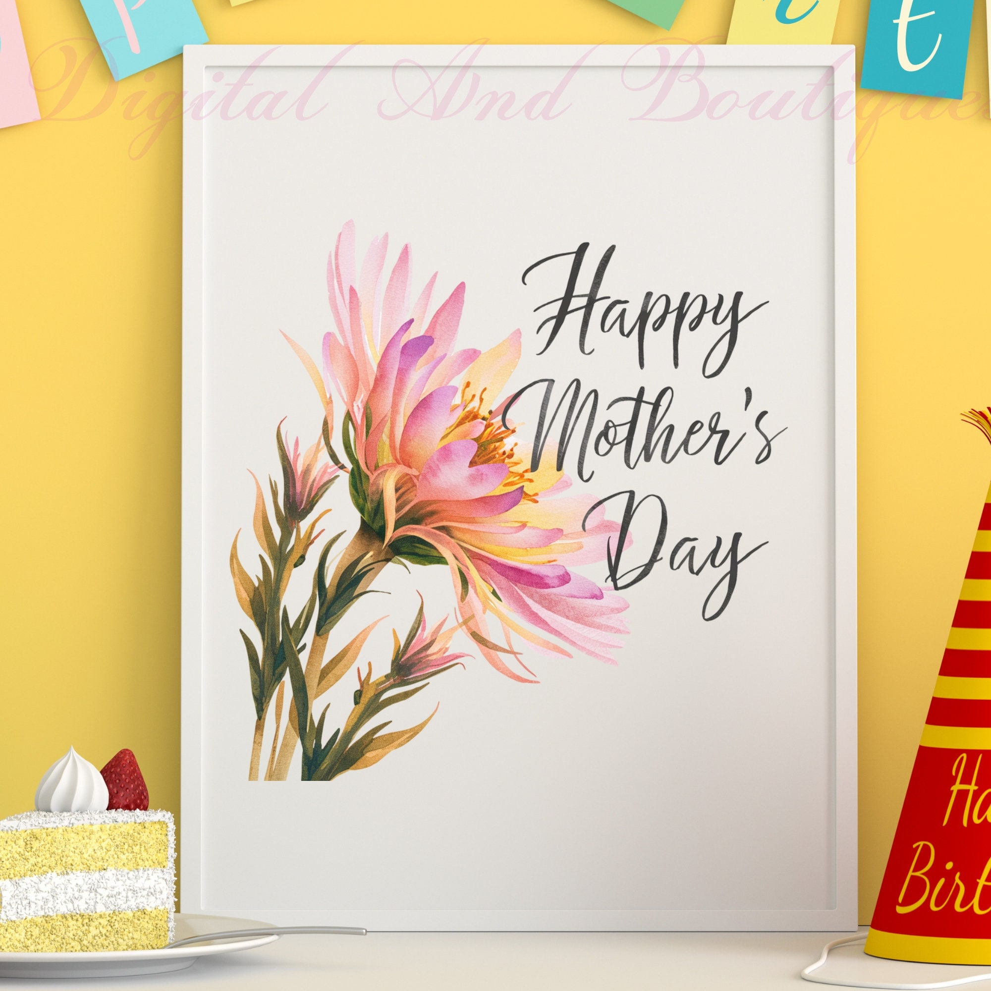 Mothers Day Clipart, Clipart Bundle, Happy Mothers Day Clipart PNG ...