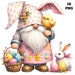 Easter Gnomes Clipart, Easter Bunny Clipart, Easter Gnome Graphics ...
