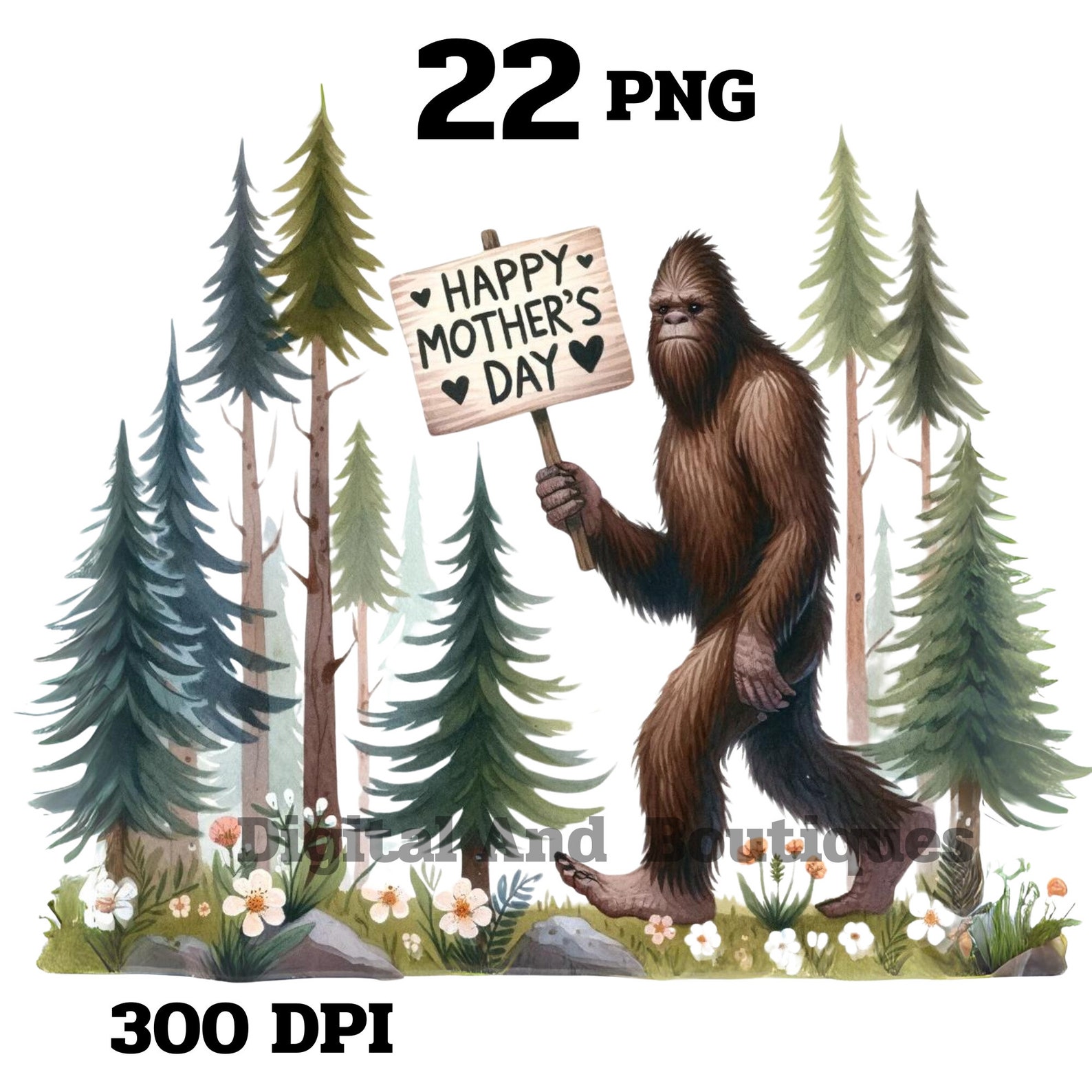 Funny Bigfoot Mother S Day Bigfoot Mom Png Bigfoot Clipart Mother S
