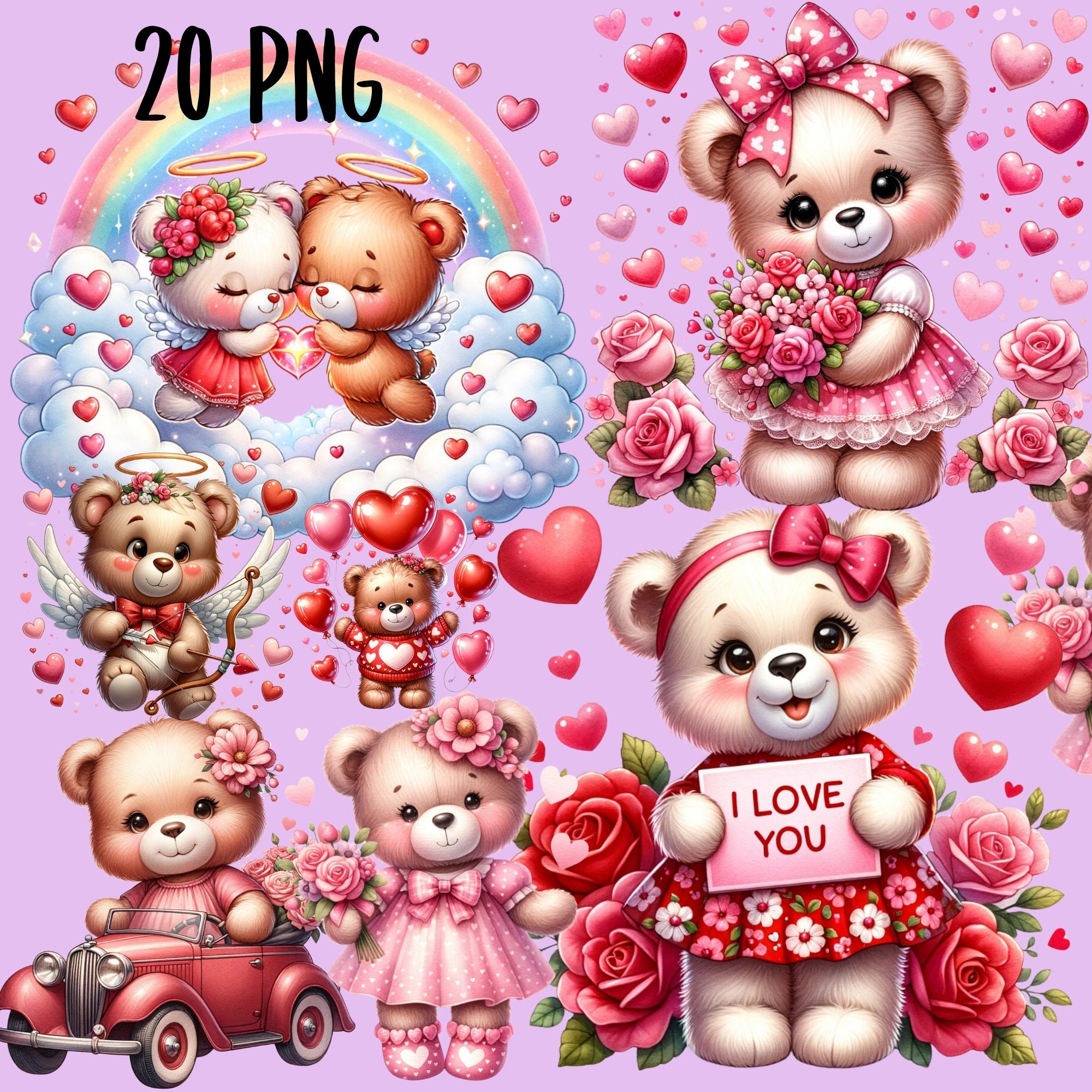 Watercolor Valentine Couple Clipart, PNG Transparent Background ...