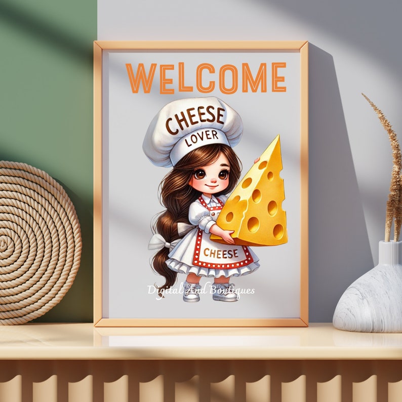 Cheese Gnome Clipart, Cheese Clipart PNG, Cheese Shop Decor, Chef Gnome ...