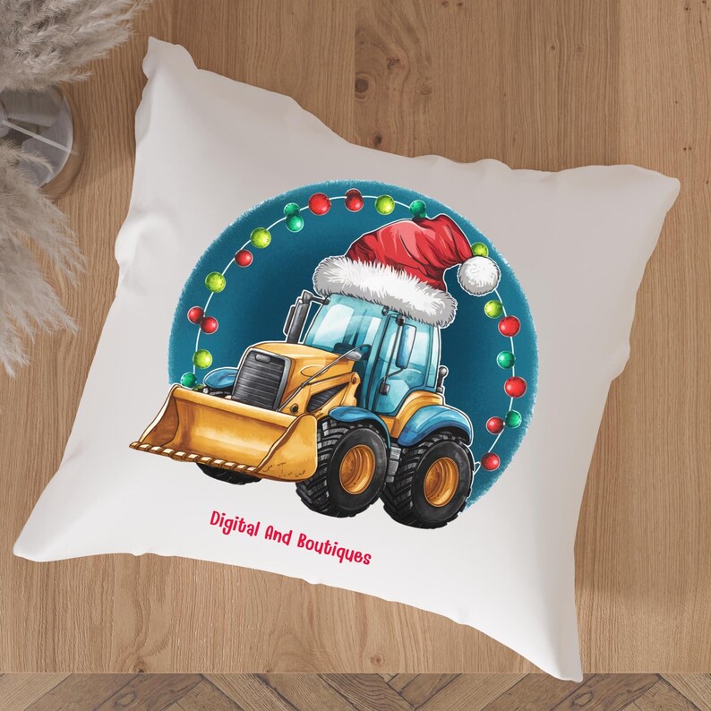 Digger Truck Christmas, Construction Christmas Clipart PNG, I Dig ...
