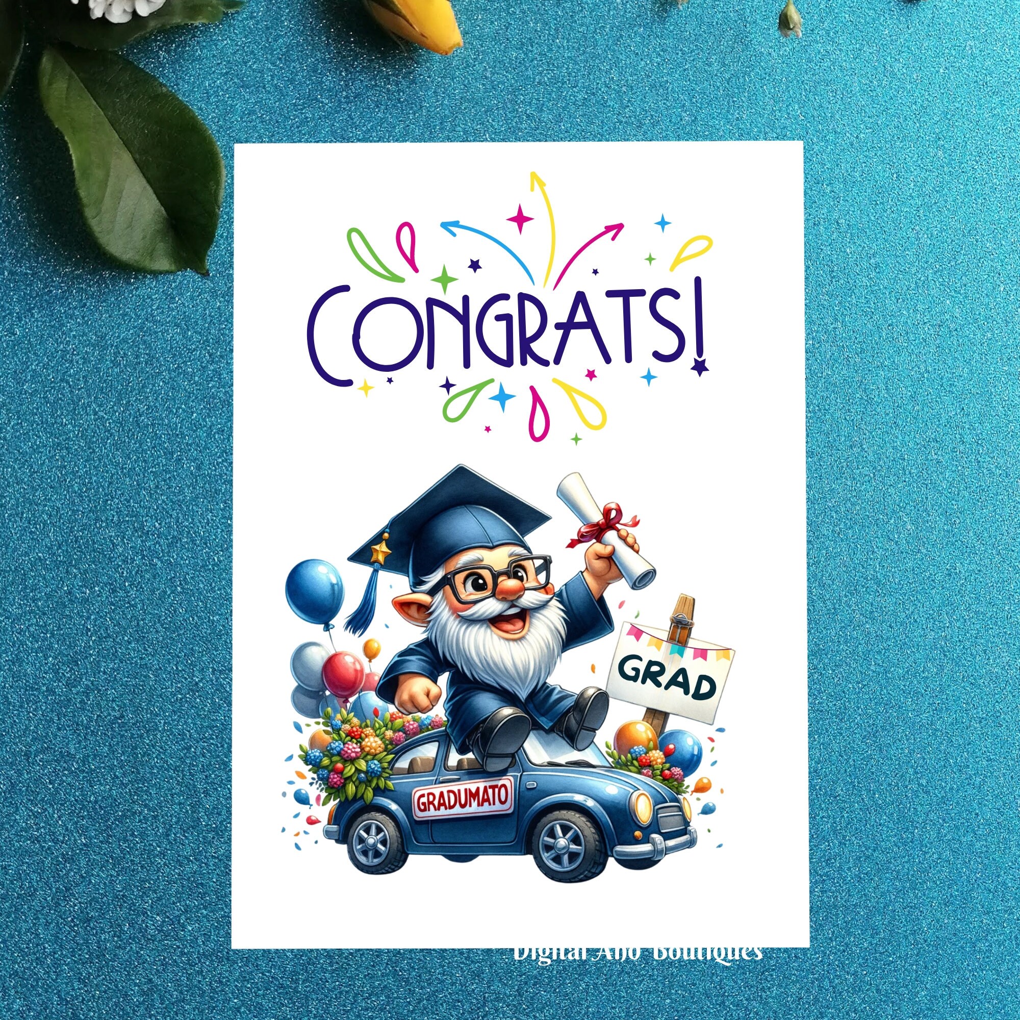 Graduation Gnome, Graduation Clipart, Graduation Ornament, Gnome ...