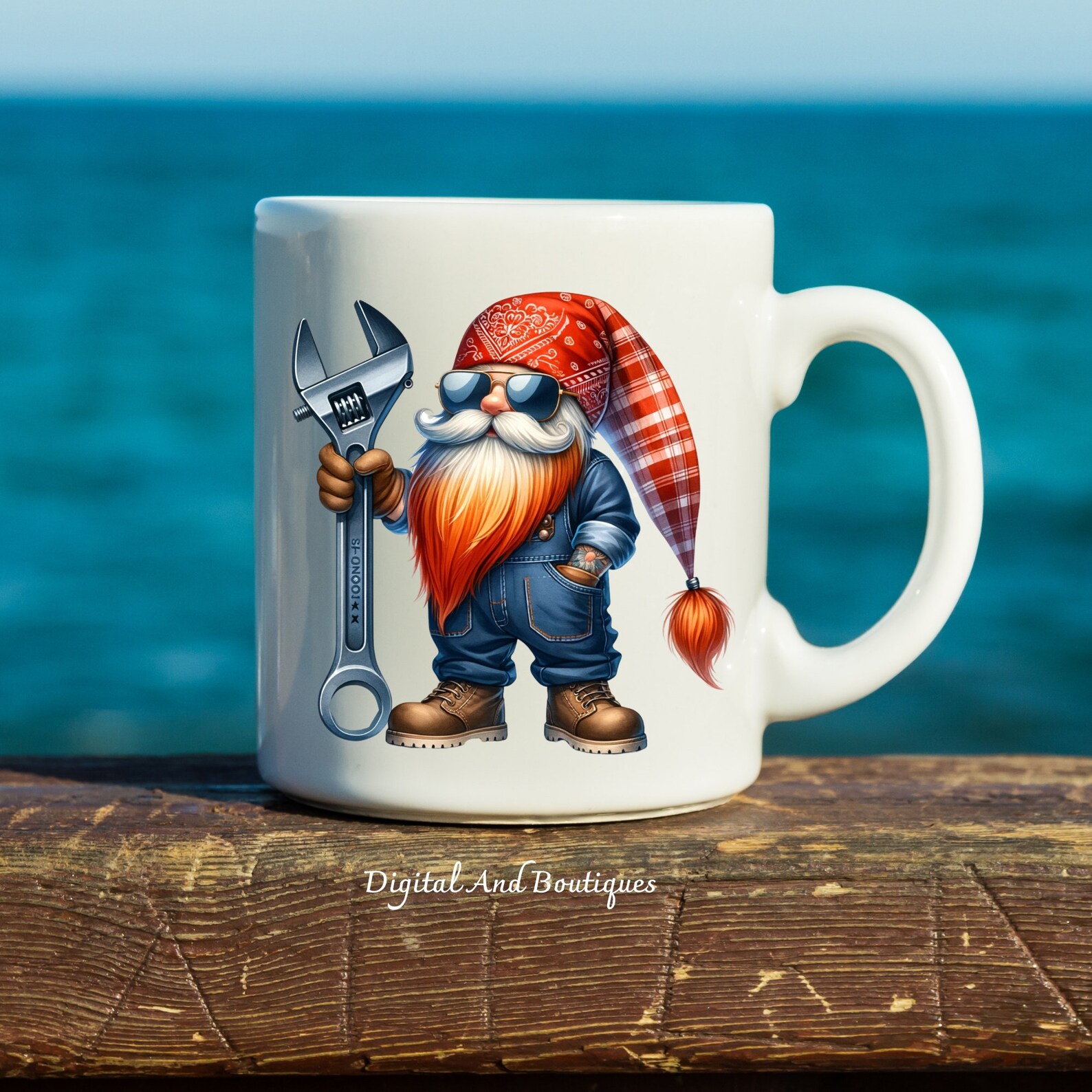 Mechanic Gnome Clipart, Gnome Repairman PNG, Workshop Gnome Designs ...