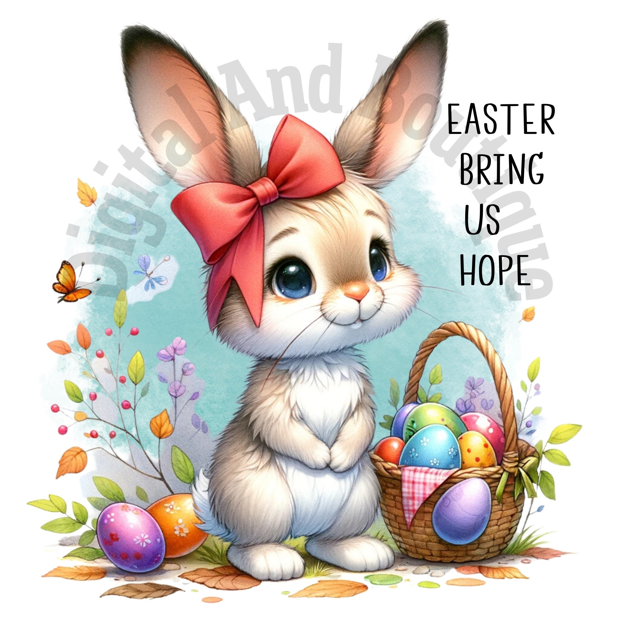 Bunny Easter Clipart, Easter Day, Easter Card, Bunny Easter, Craft ...