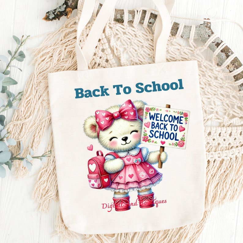 Teddy Bear Clipart, Back to School, Bear Clipart, Watercolor Teddy Bear ...