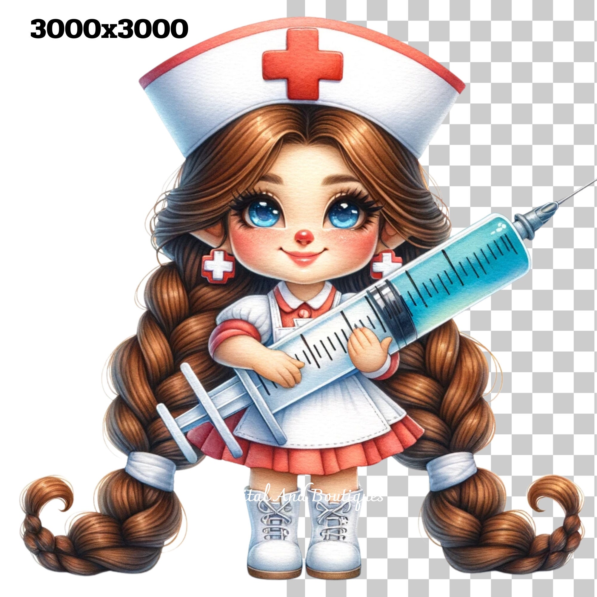 Nurse Gnome Clipart, Healthcare Gnome Clipart, Medical Gnome ...