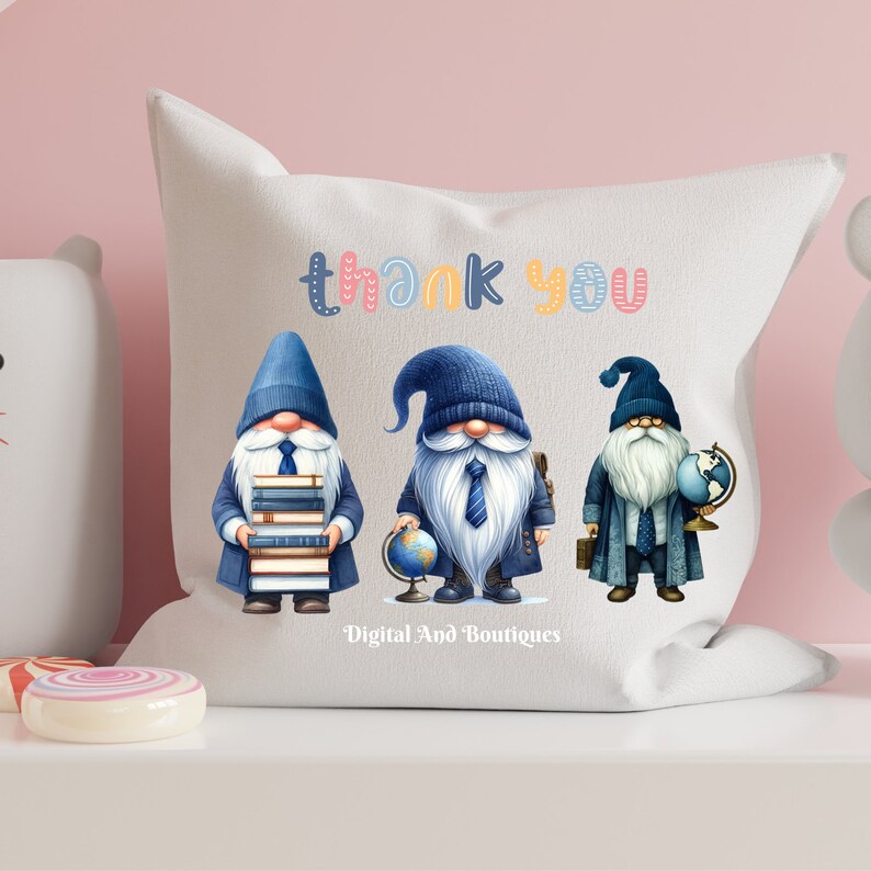 Teacher Gnome Clipart, Teacher Gnome PNG, Teacher Appreciation, Teacher ...