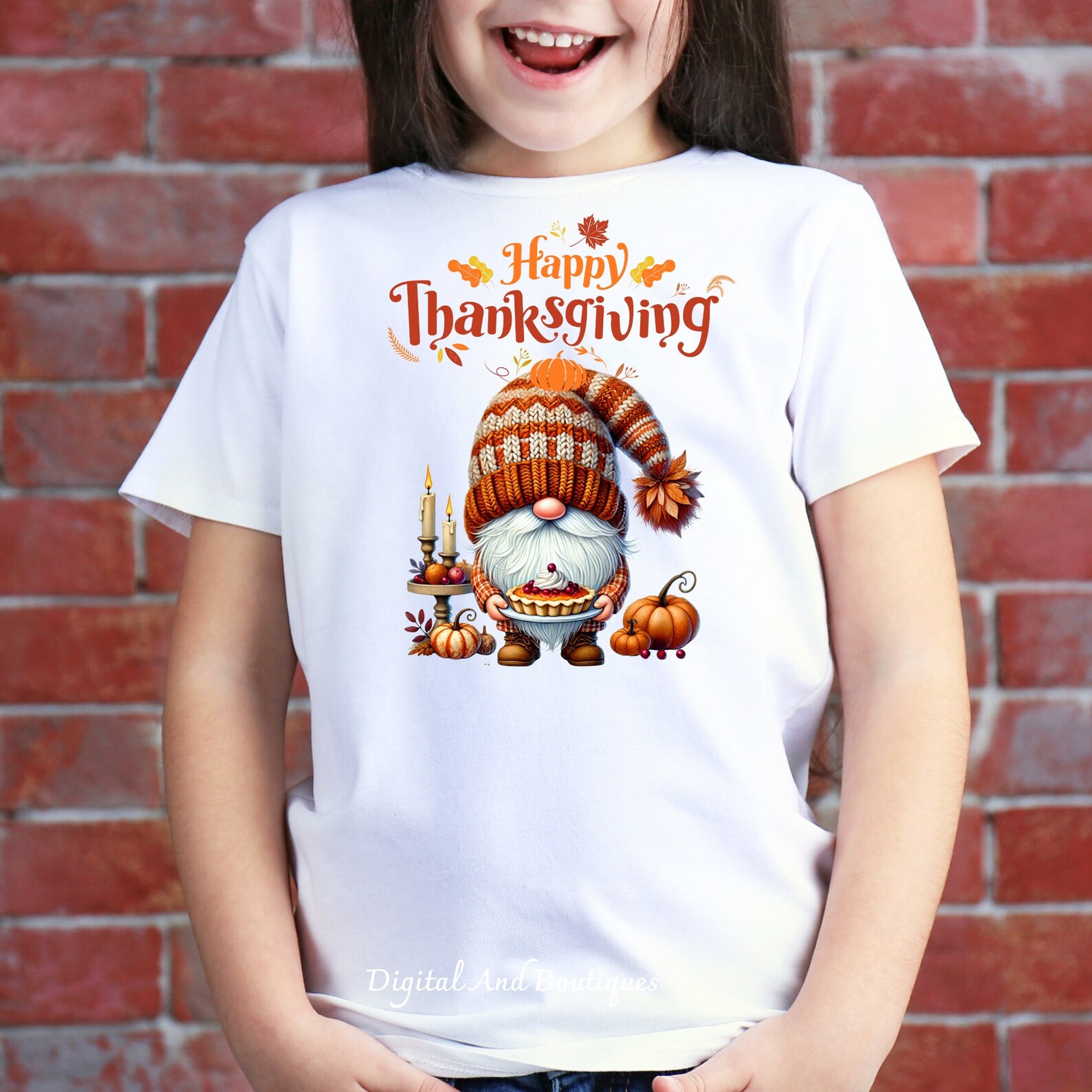 Thanksgiving Gnomes, Fall Gnome Clipart, Gnome Holding Sign Clipart ...