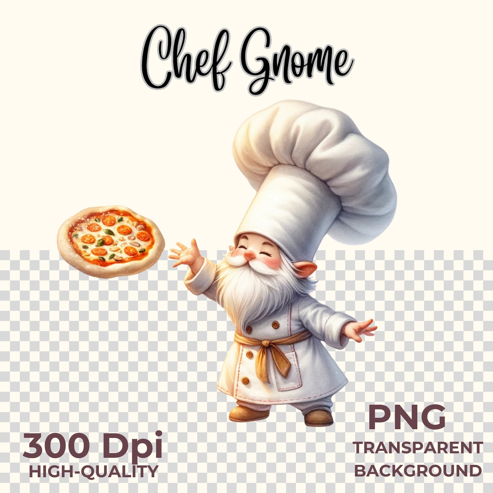 Chef Gnome, Gnome Clipart, Gnome PNG, Chef Clipart, Clipart PNG ...