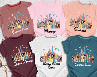 Disney Princess Shirt, Disneyland Princess Trip Tee, Birthday Girl Shirt, Cinderella Kid Shirt ...