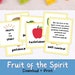 Fruit of the Spirit Flash Cards for Kids | Bible Memory Flashcards ...