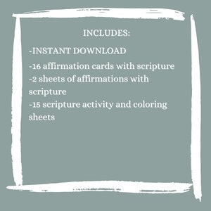 Scripture Affirmation Cards for Kids | Printable Scripture Coloring ...