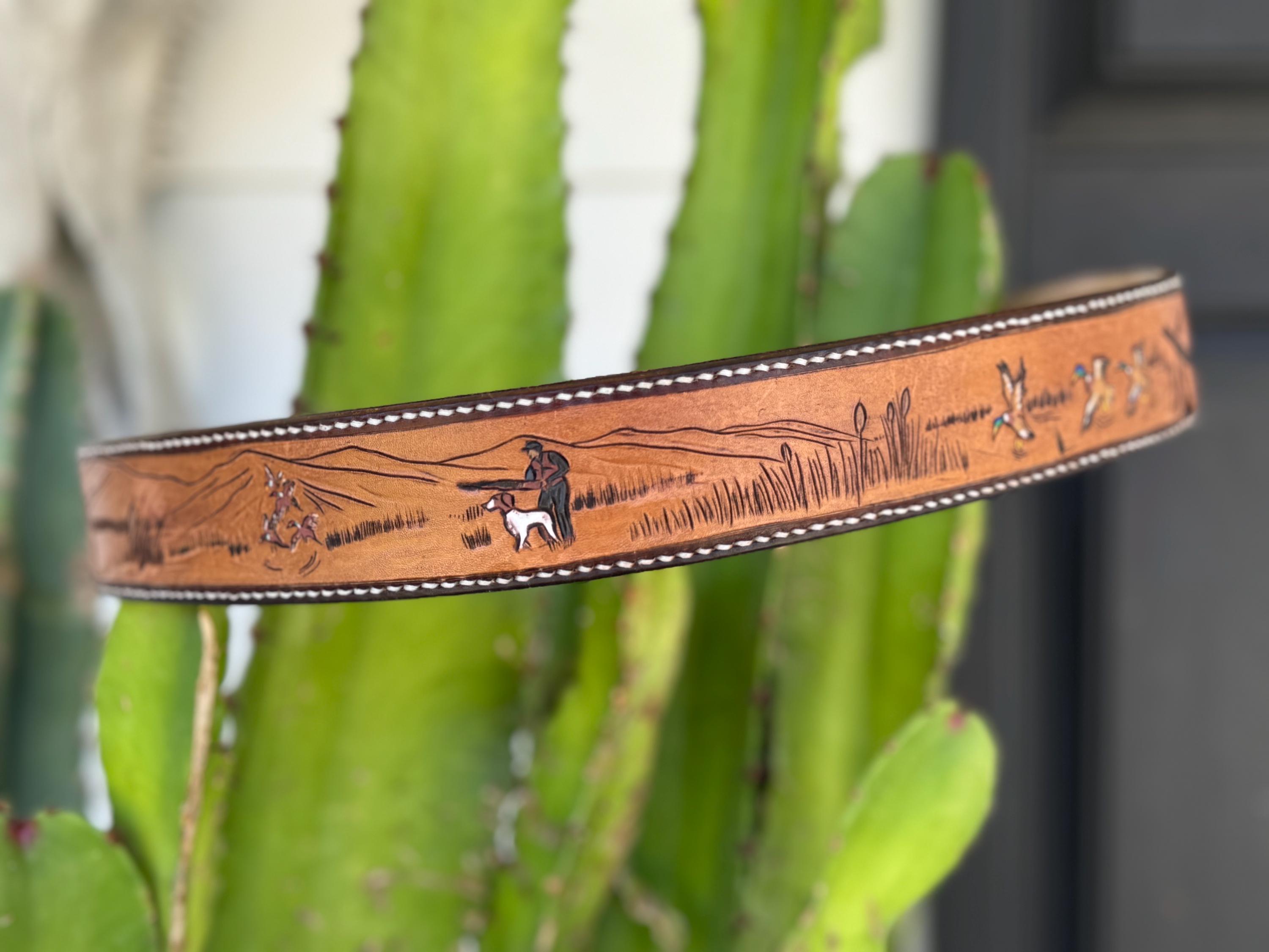 Customizable Tooled Leather Belts - Etsy