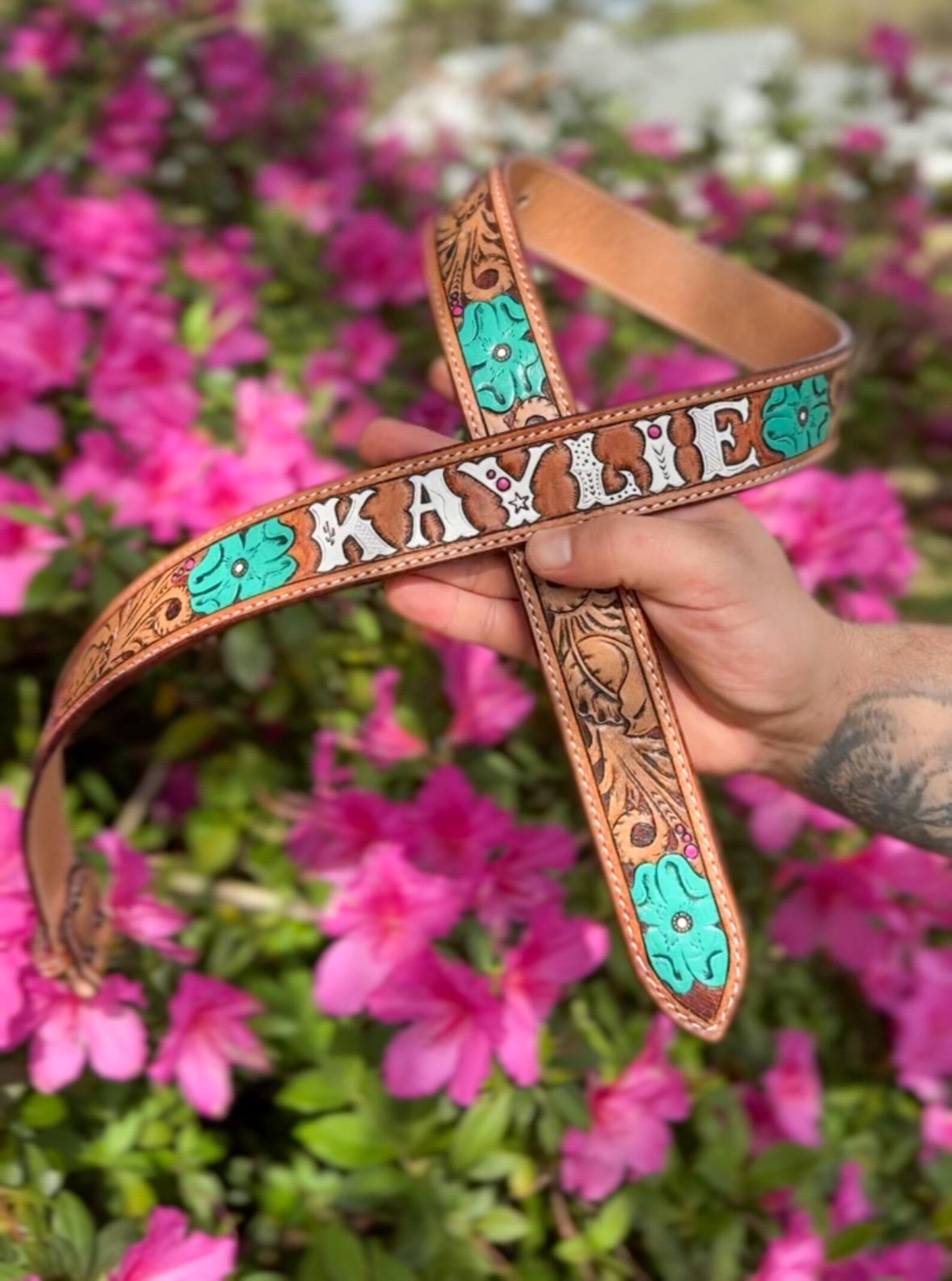 Customizable Tooled Leather Belts - Etsy