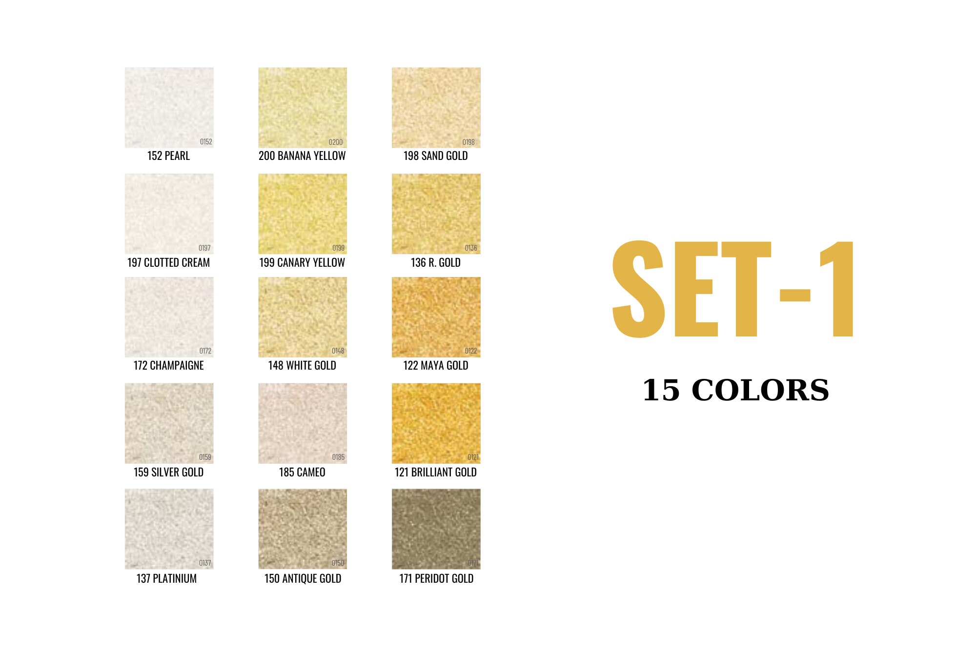 Metallic Paint SET 15 Colors Decorative Metallic Paint Metallic Colors ...