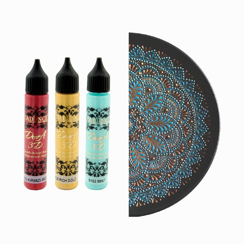 3D Dotting Paint SET 24 Colors - Puff Paint - Decorative Dimensional ...