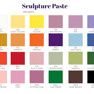 SET - 24 Color Sculpture Paste - Texture Paste - 3D Sculpture Painting ...