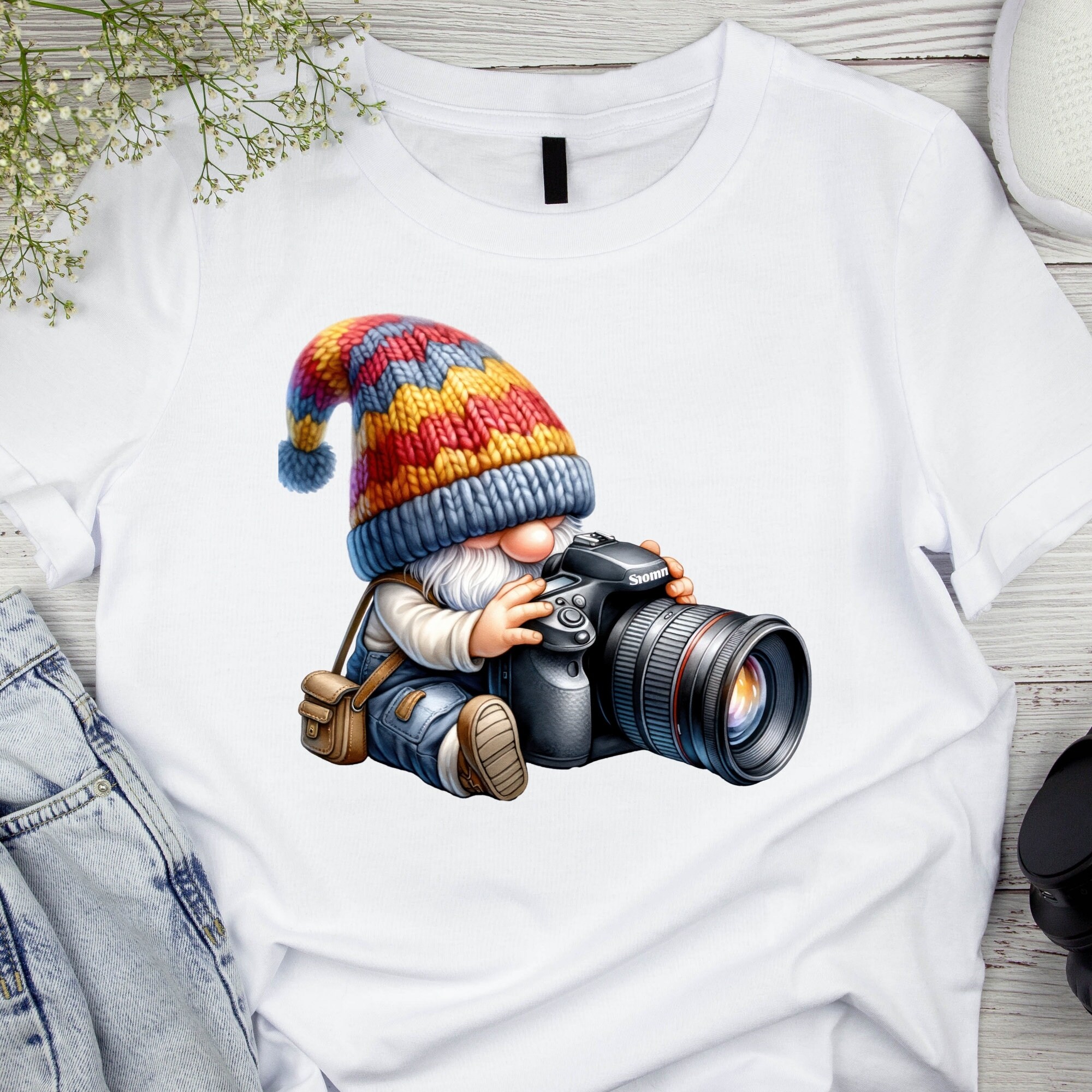 Watercolor Gnome Photographer Clipart Collection | Camera Gnome Art ...