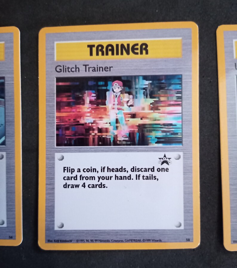 Unreleased Black Star Promo Trainer Cards, Set of 3 energy Potion ...