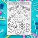International Day of Peace Printable Coloring Sheet PDF Digital ...