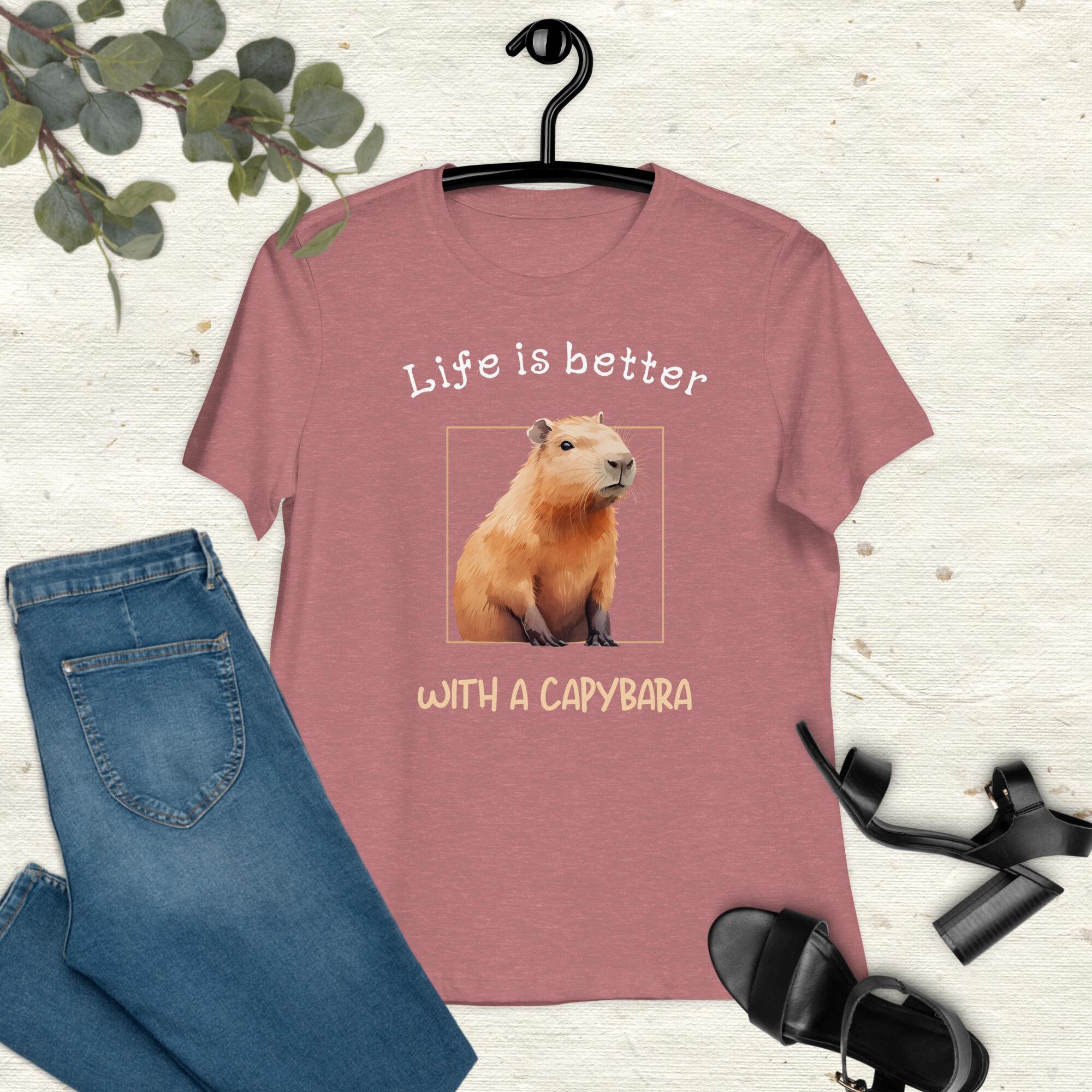 Capybara Shirt, Cute Capybara T-shirt, Capybara Clothing, Funny ...
