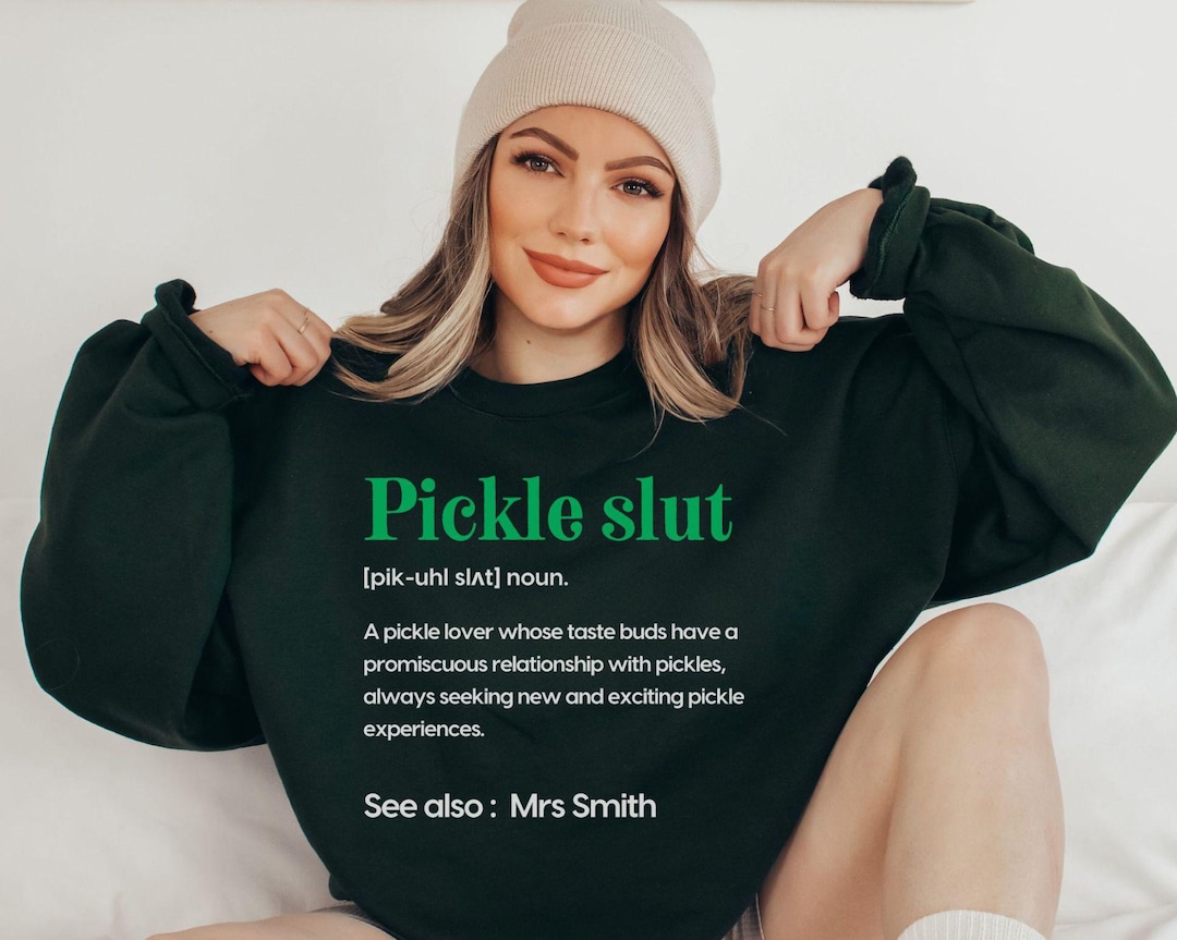 Personalized Pickle Sweatshirt for Pickle Lovers, Funny Pickle Sweater ...