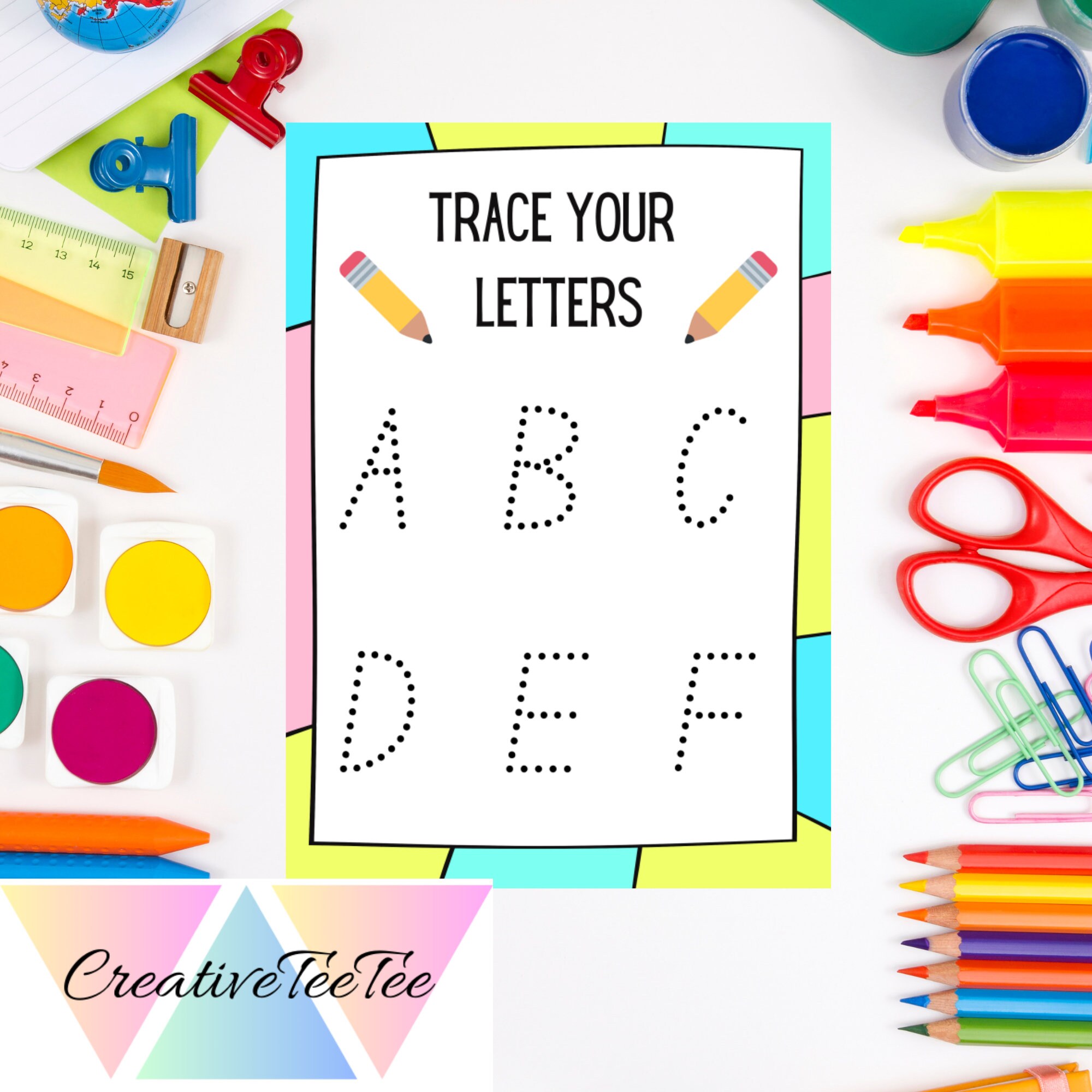 Alphabet Tracing Worksheet | Fun Learning | Learn to Write ...