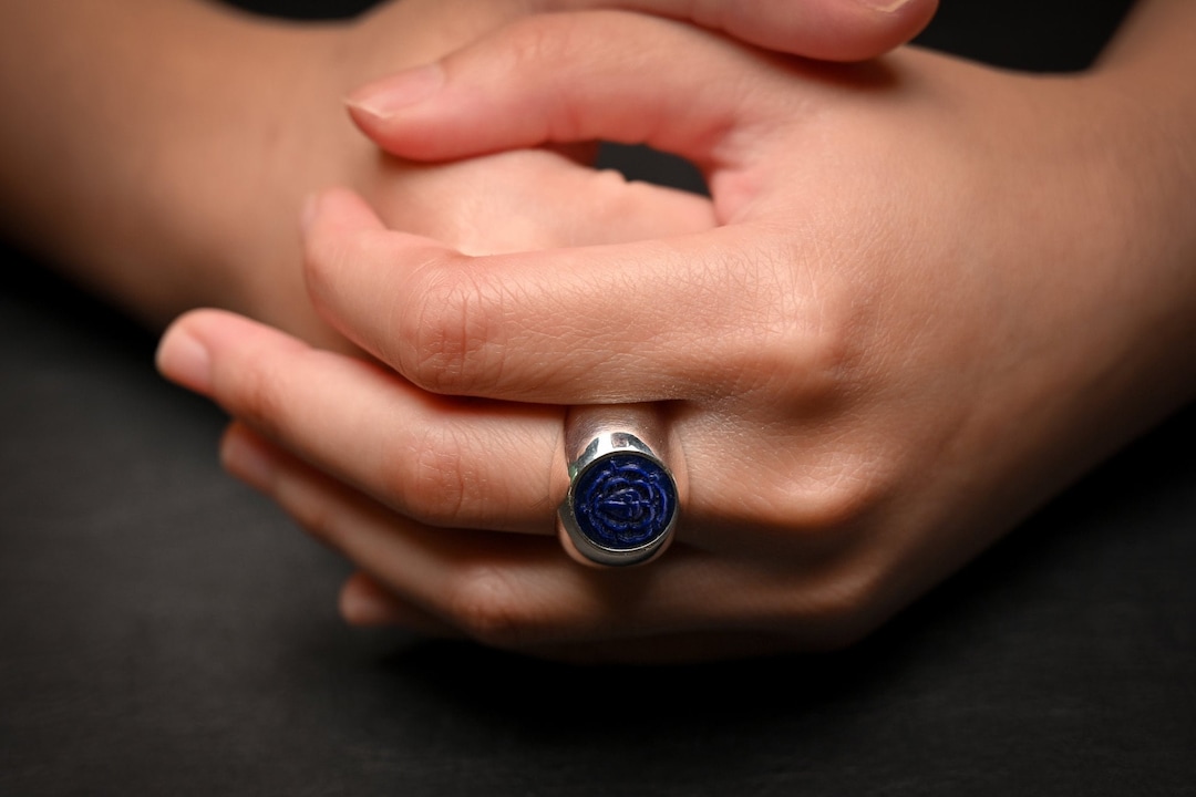 Rosicrucian Lapis Lazuli Ring Sterling Silver 925 - Etsy