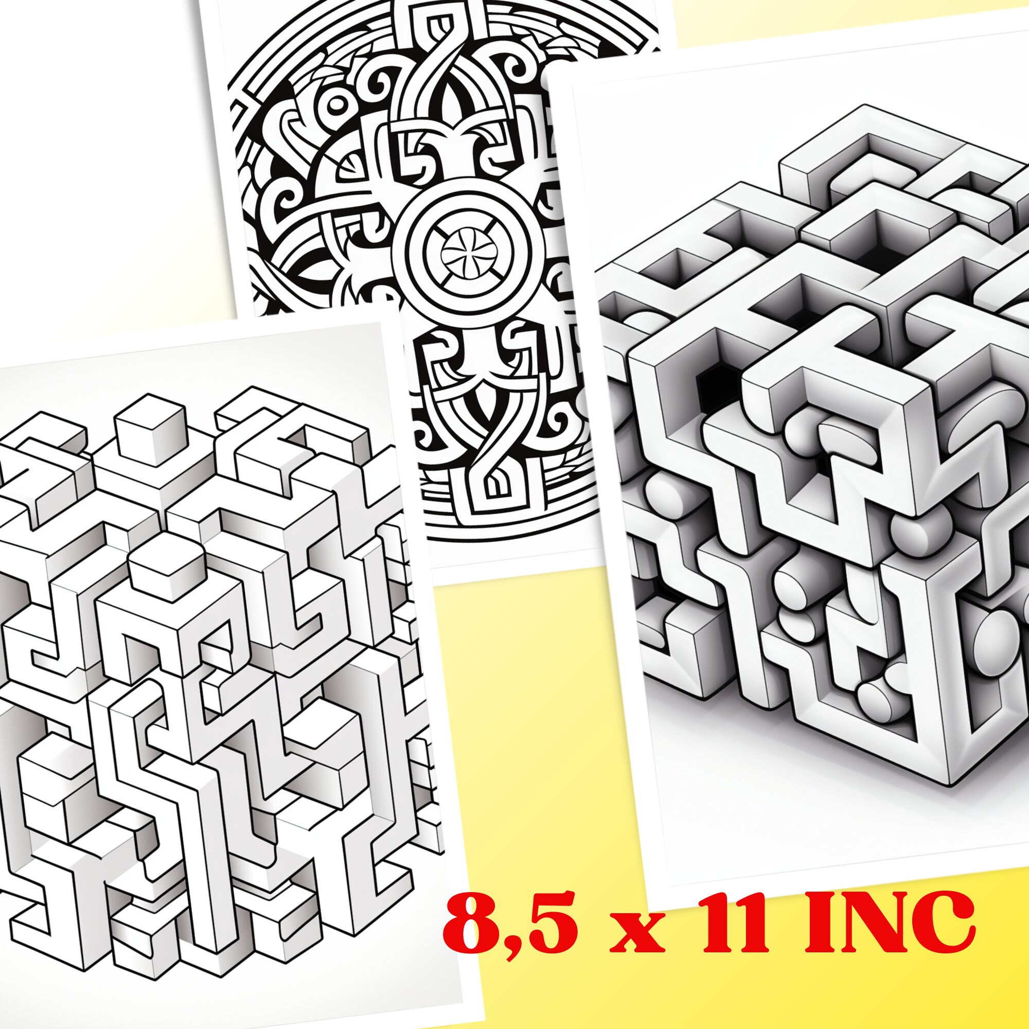 Mandala Coloring Pages A4 Size Coloring Printable Kdp Coloring Book ...