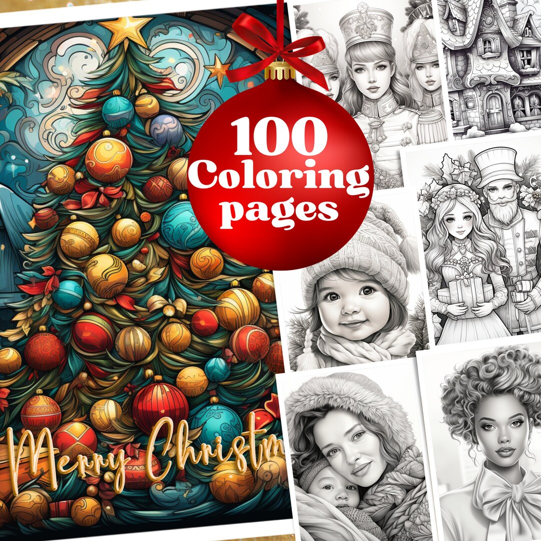 Merry Christmas Coloring Fantasy Coloring Pages Christmas Activity Book ...